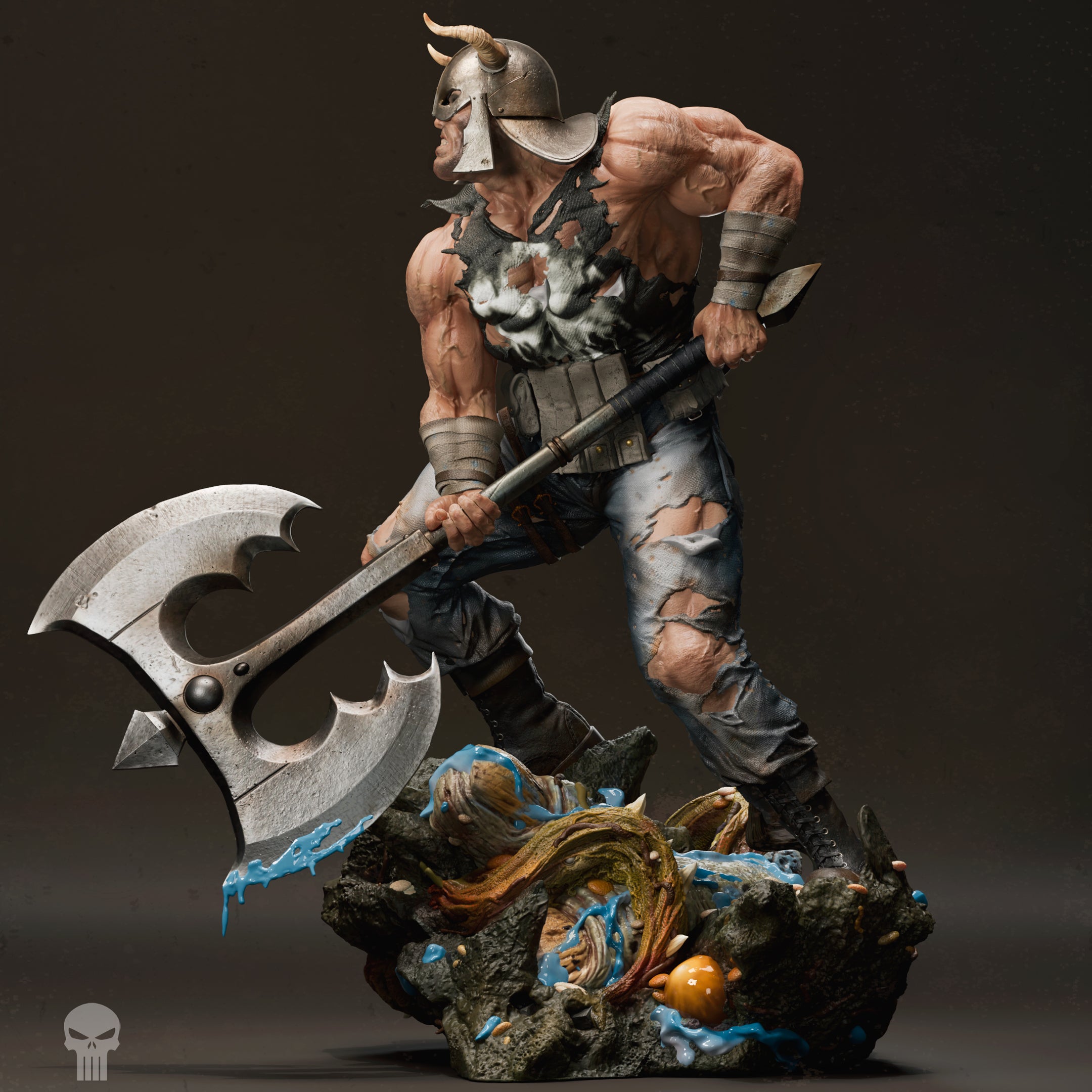 Medieval Punisher 1/6 Scale Hand Painted Collectible Figure – OTTOFiGURE